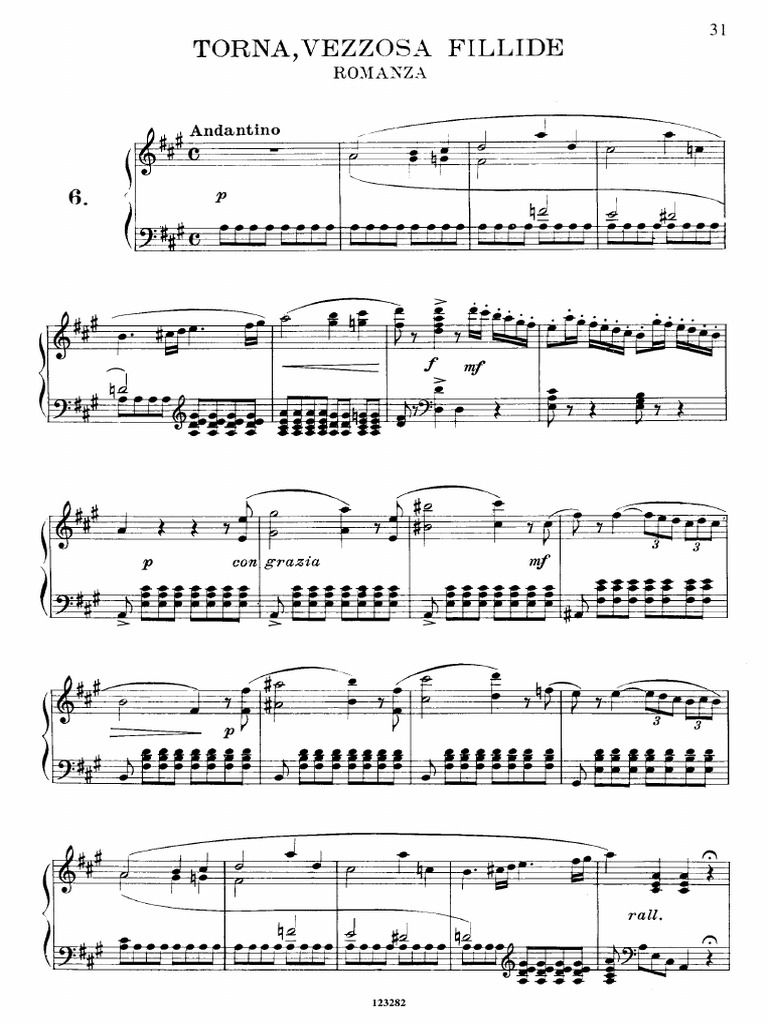 Torna, Vezzosa Fillide - Bellini | PDF