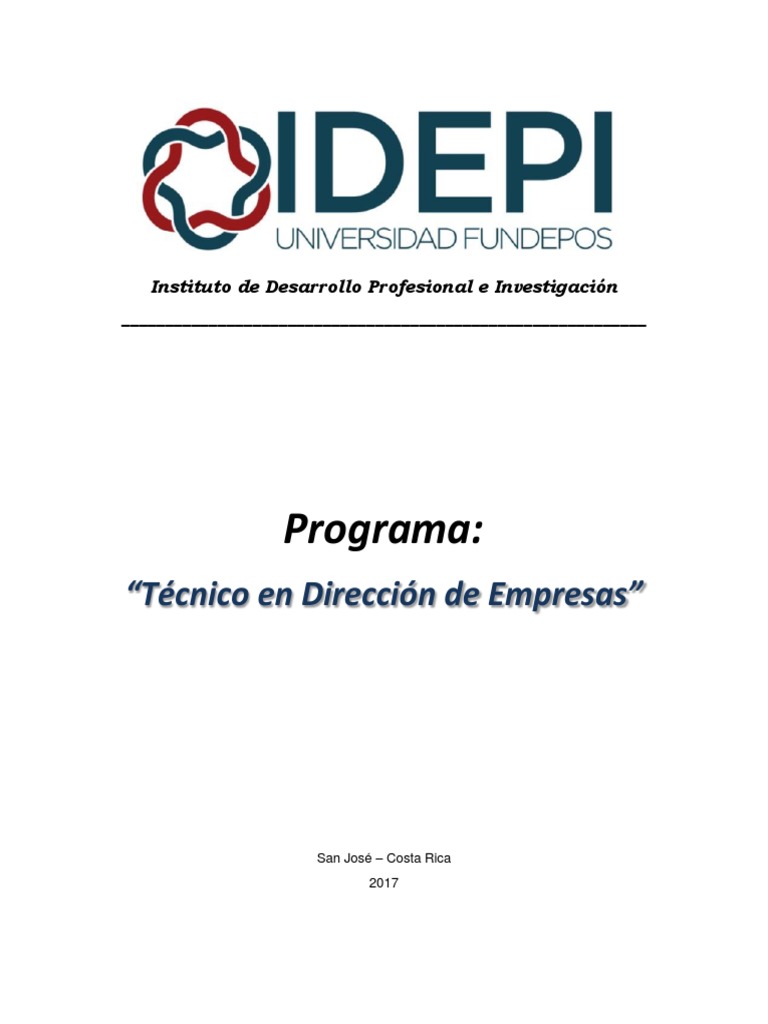 Programa Tecnico en Liderazgo y Administracion | PDF | Planificación | Contabilidad