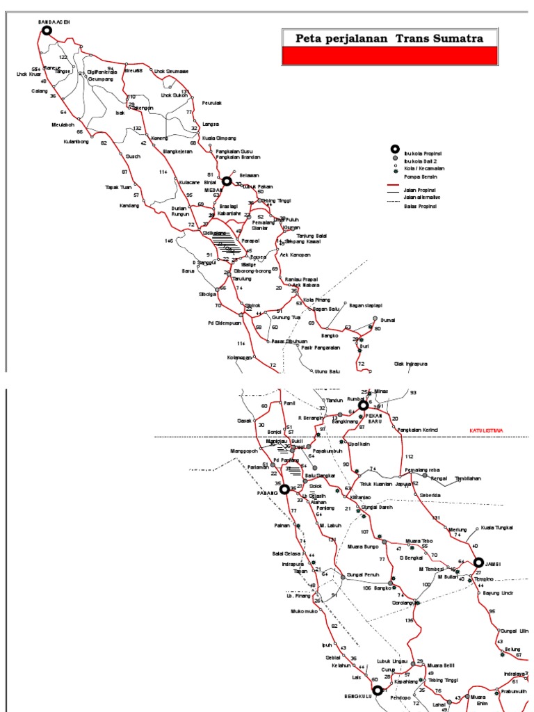 Peta Perjalanan Trans Sumatra: Di Buat Oleh: Listya Panji - Duri / Riau ...