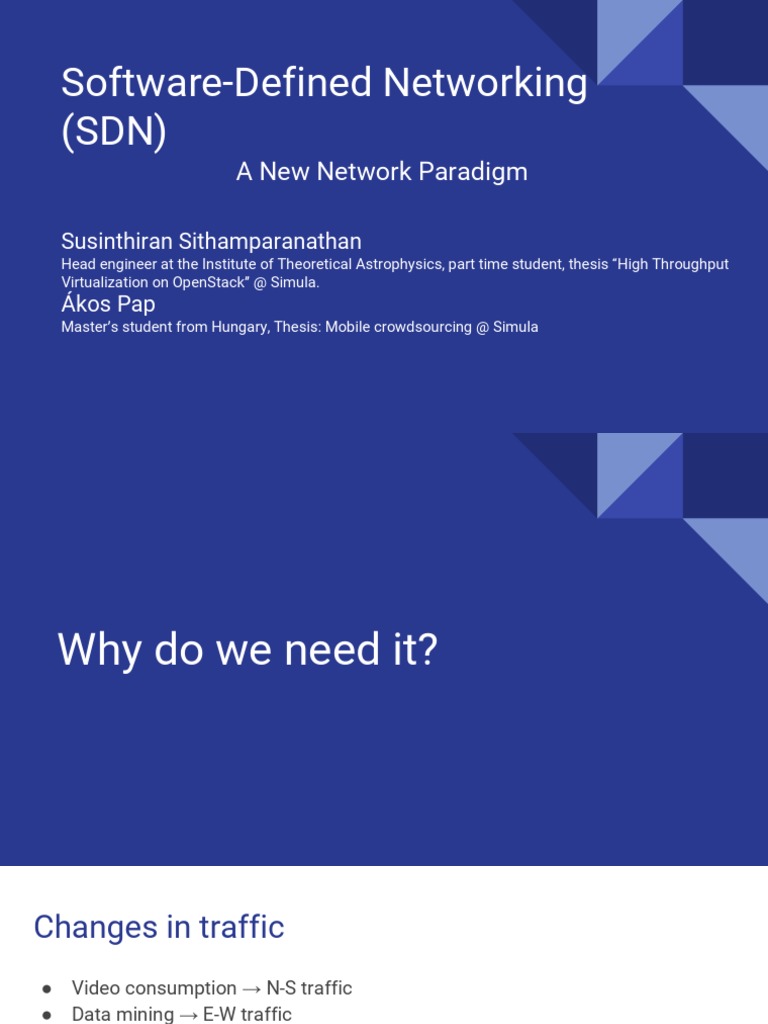 Software-Defined Networking (SDN) : A New Network Paradigm | PDF | Computer Network | Load ...