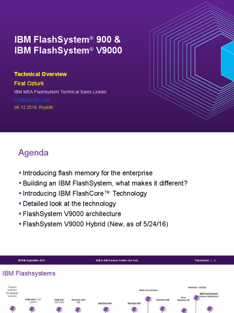 03.technical Overview For FlashSystem 900 & V9000 | PDF | Flash Memory | Solid State Drive