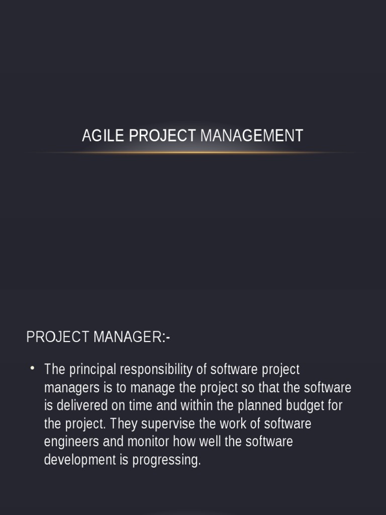 Agile Project Management | PDF | Agile Software Development | Scrum (Software Development)