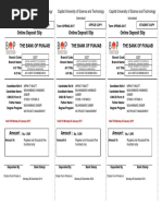 Challan Form | PDF | Fee | Banks