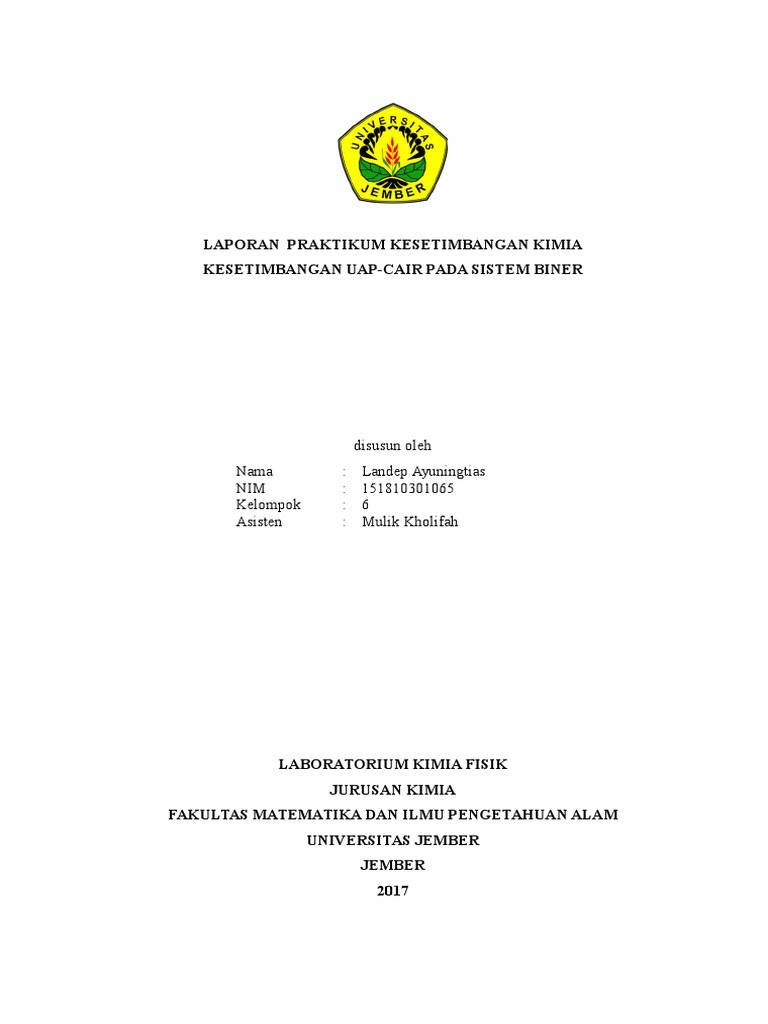 Laporan Praktikum Kesetimbangan Kimia | PDF