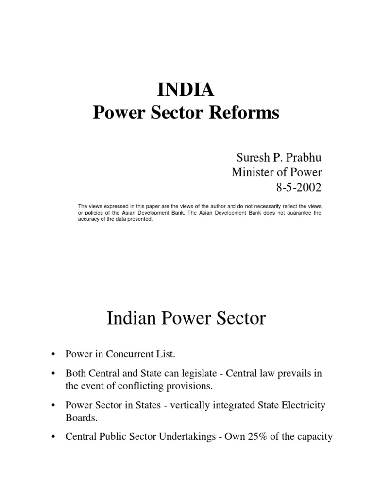 Power System Reforms | PDF | Electric Power Transmission | Power (Physics)