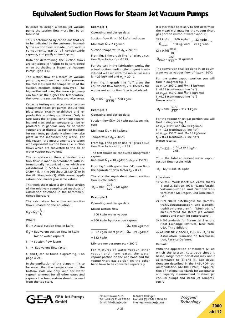 Vacuum Ejectors | PDF | Mole (Unit) | Vacuum