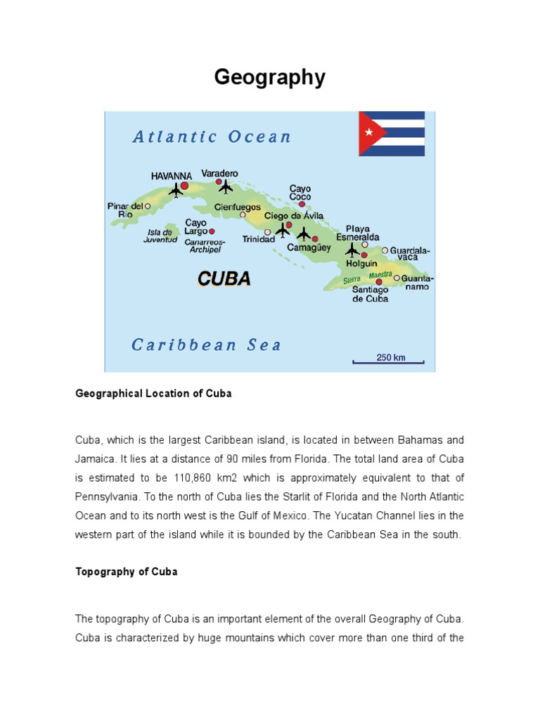 Geography and Climate of Cuba | PDF | Social Science | Travel