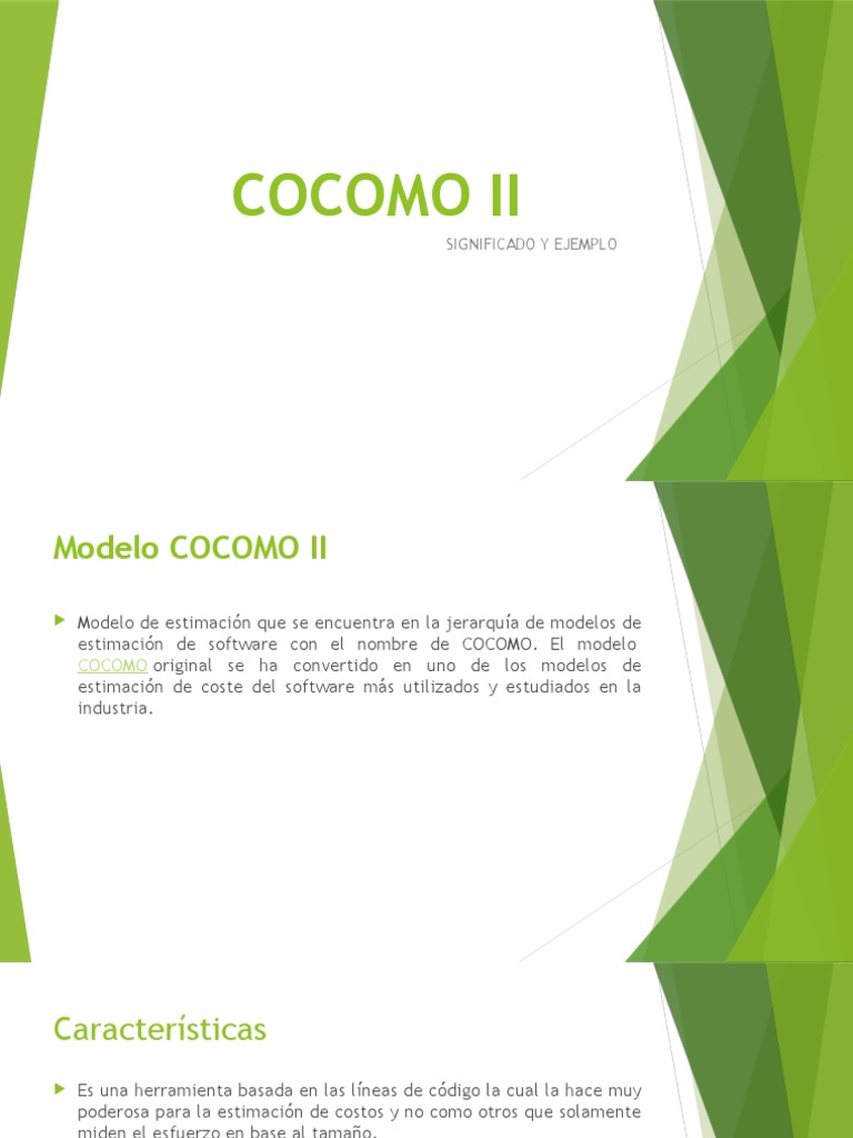 Cocomo Ii | PDF | Software | Ingeniería de software