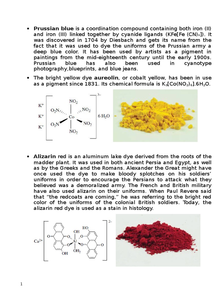 Prussian Blue Is A Coordination Compound Containing Both Iron (II ...