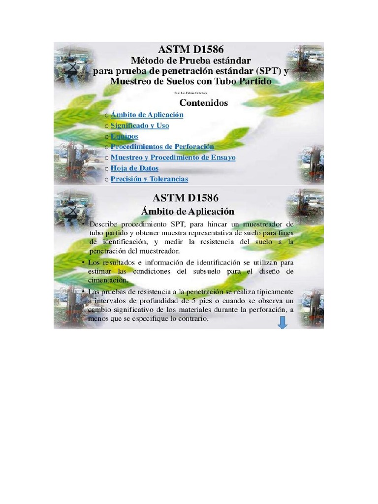 Astm D1586-11 (SPT) | PDF