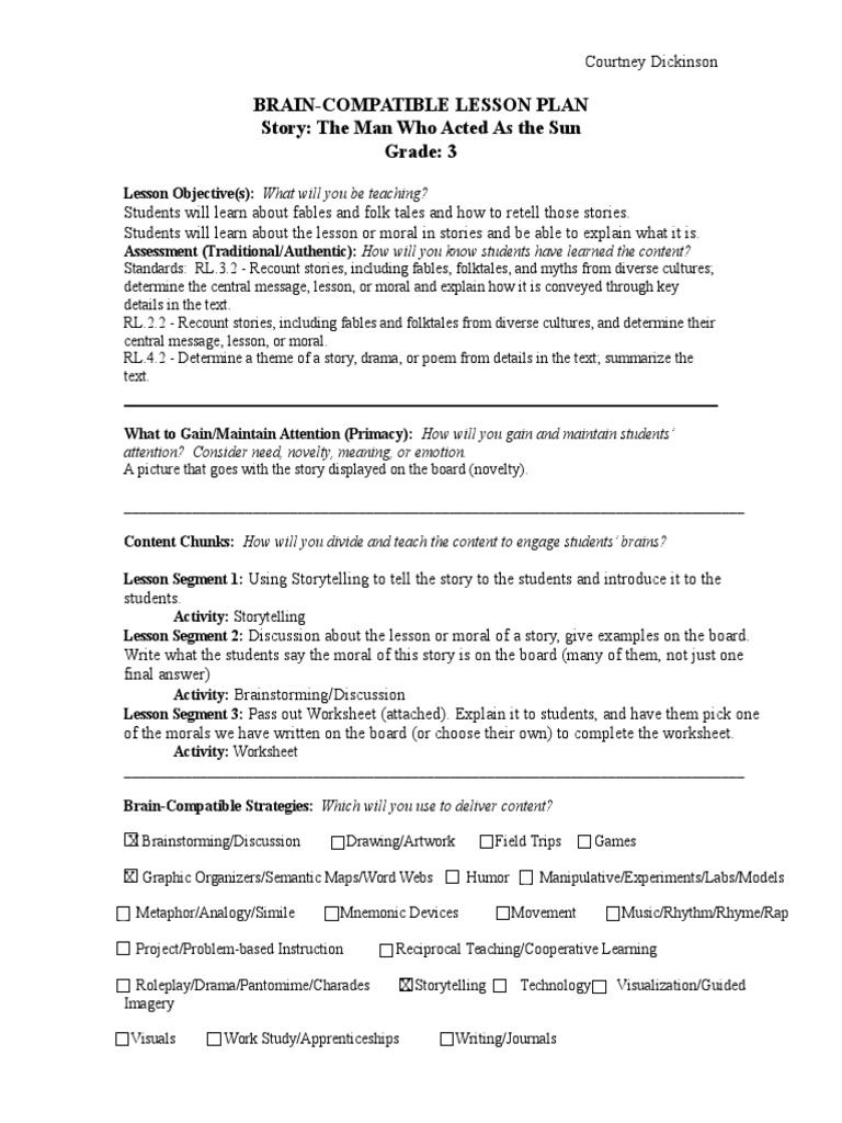 Grade 3 Fable Lesson Plan Guide | PDF | Storytelling | Fable