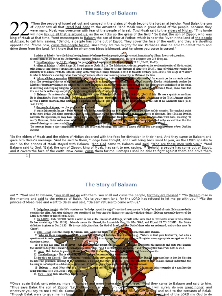 The Story of Balaam | PDF | Hebrew Bible | Religious Belief And Doctrine