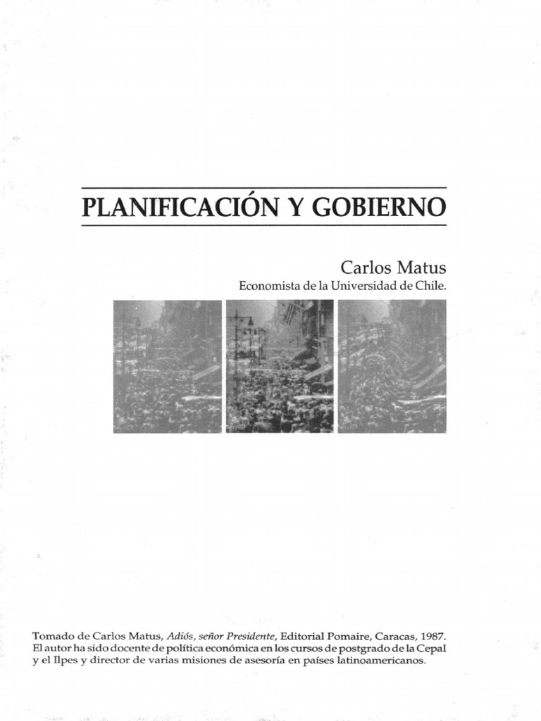 Carlos Matus Adios Senor Presidente Capitulo | PDF | Planificación ...