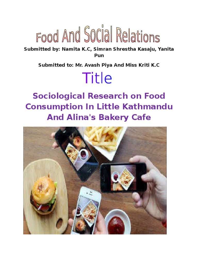 Sociological Research On Food Consumption in Little Kathmandu and Alina ...