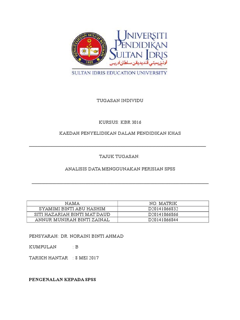 Persediaan Data Untuk Program SPSS | PDF