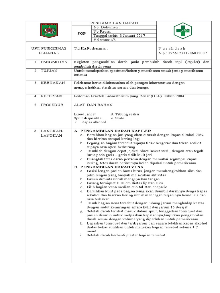 Sop Sampling, Penggunaan Apd, Dan Kalibrasi Validasi Alat | PDF