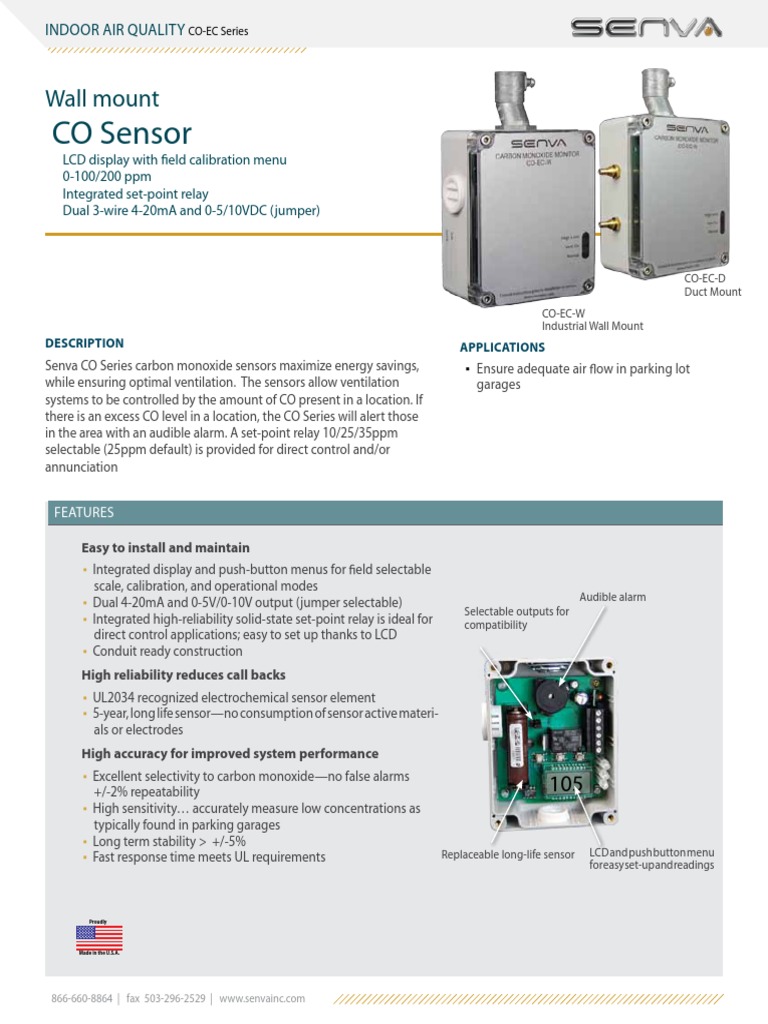 CO EC Datasheet | Sensor | Fee