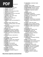 12th Grade Spelling Words LIst | PDF