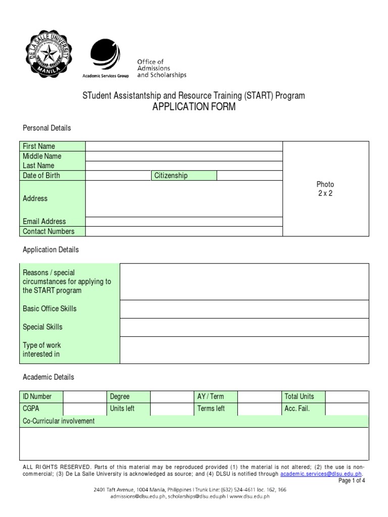 START Program Application Form | PDF | Mortgage Loan | Government