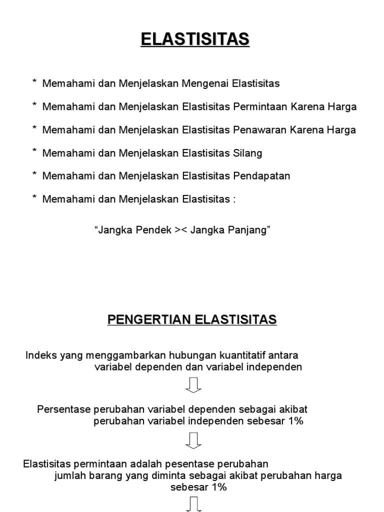 Elastisitas | PDF