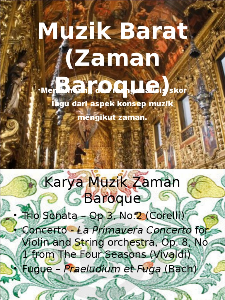 Muzik Barat (Zaman Barok) | PDF