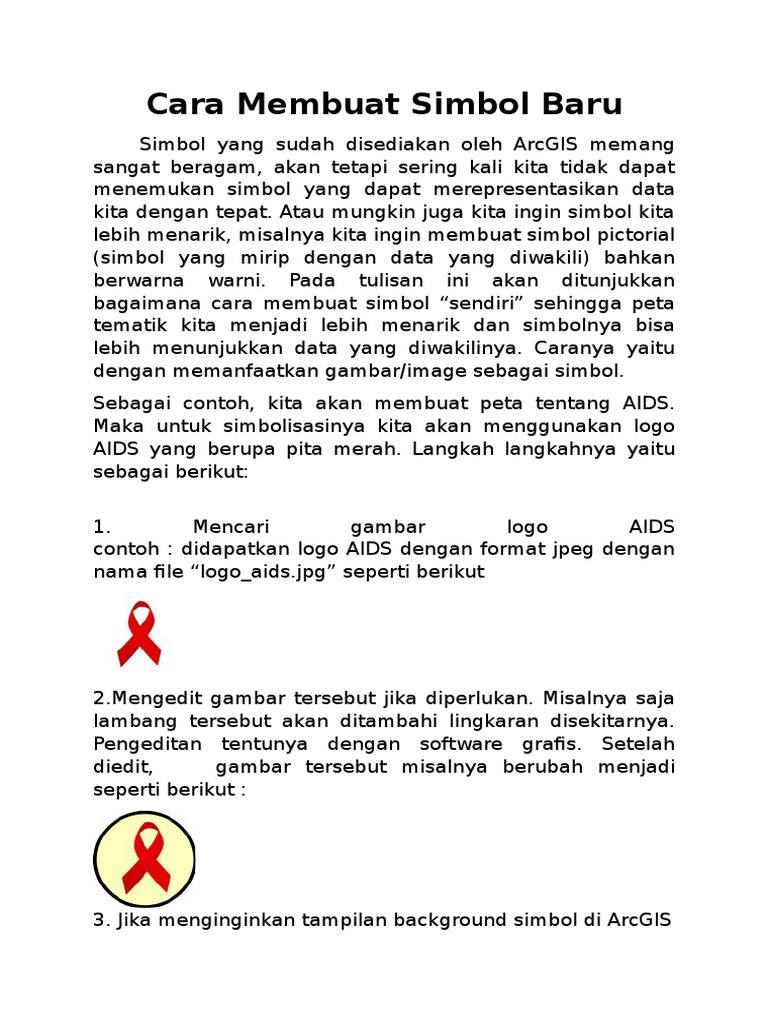 Cara Membuat Simbol Sendiri Di ArcGIS | PDF