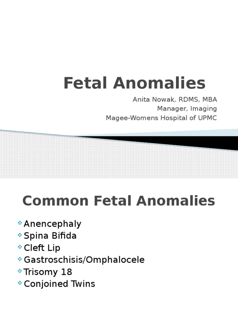 Fetal Anomalies | PDF | Congenital Disorder | Anatomy