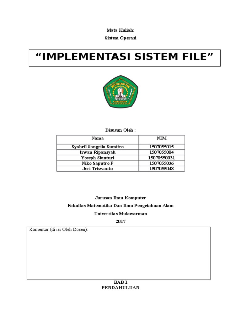 Dokumen - Tips Implementasi Sistem File | PDF