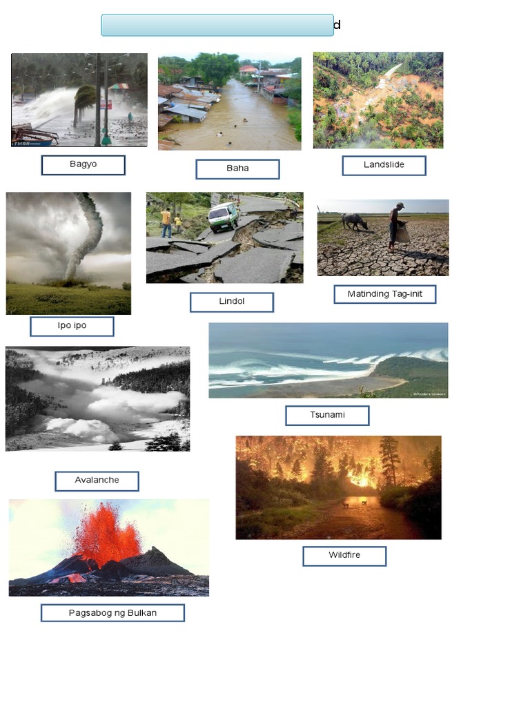 Mga Uri NG Kalamidad | PDF