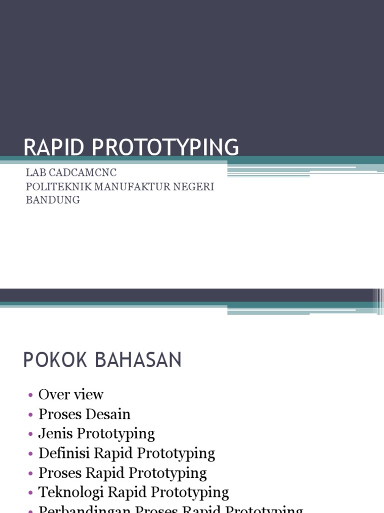 Rapid Prototyping | PDF