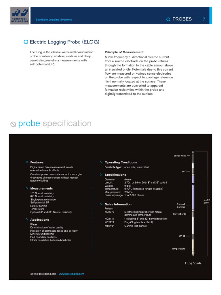 Electric Log PDF | PDF | Electrical Resistivity And Conductivity ...