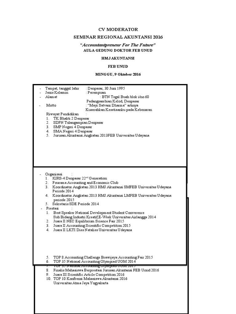 CV Moderator 2007 | PDF