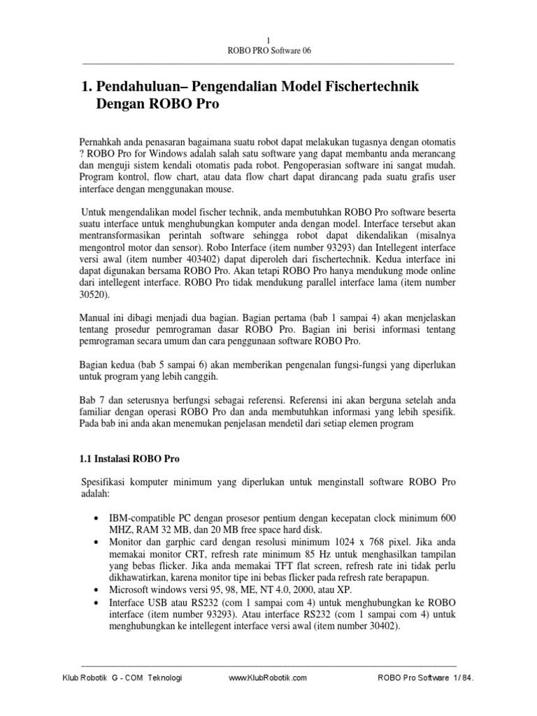 ROBO Pro Software ID06 | PDF