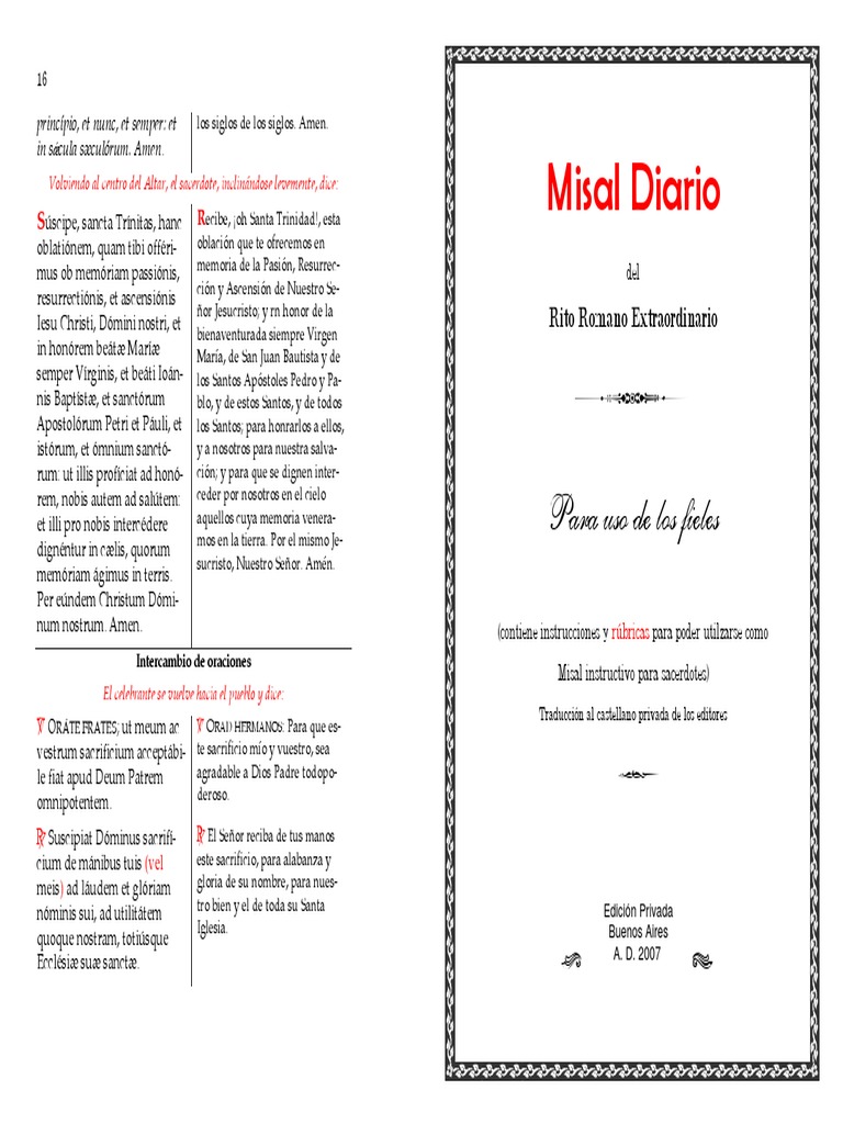 Misal Dominical para Imprimir | PDF | Misa (liturgia) | Adoración