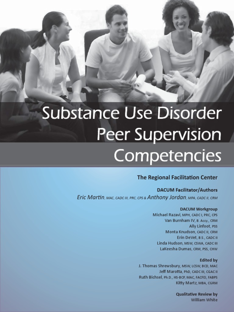 SUD Peer Supervision Guide | PDF | Recovery Approach | Competence ...