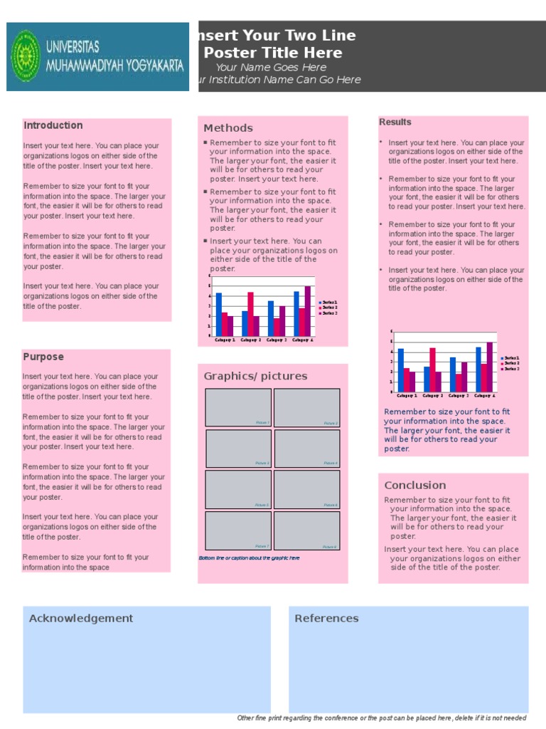 Contoh Template Poster Tesis | PDF | Poster | Typefaces