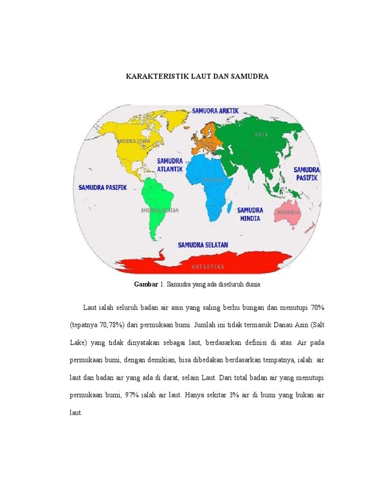 Karakteristik Laut Dan Samudra