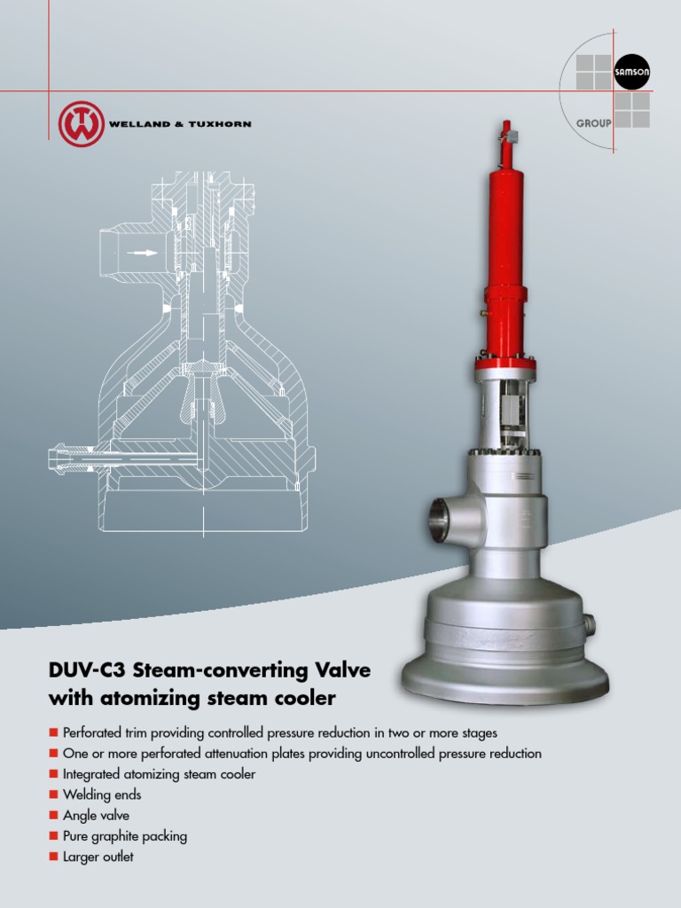 DUV-C3 Steam-Converting Valve Specs | PDF