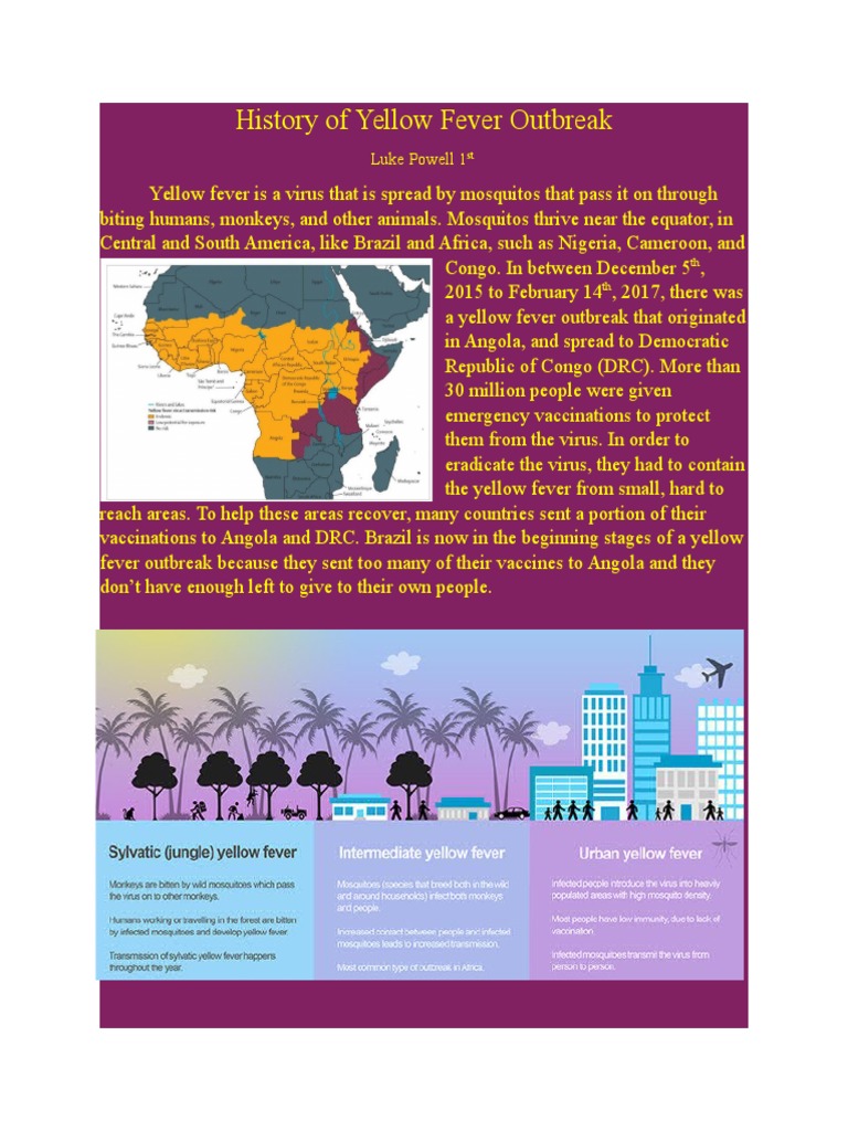History of Yellow Fever Outbreak | PDF