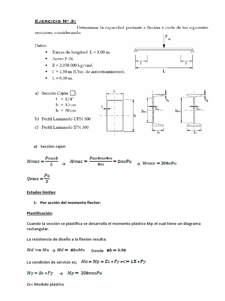 TP8-Practica Flexion y Corte | PDF | Pandeo | Doblar