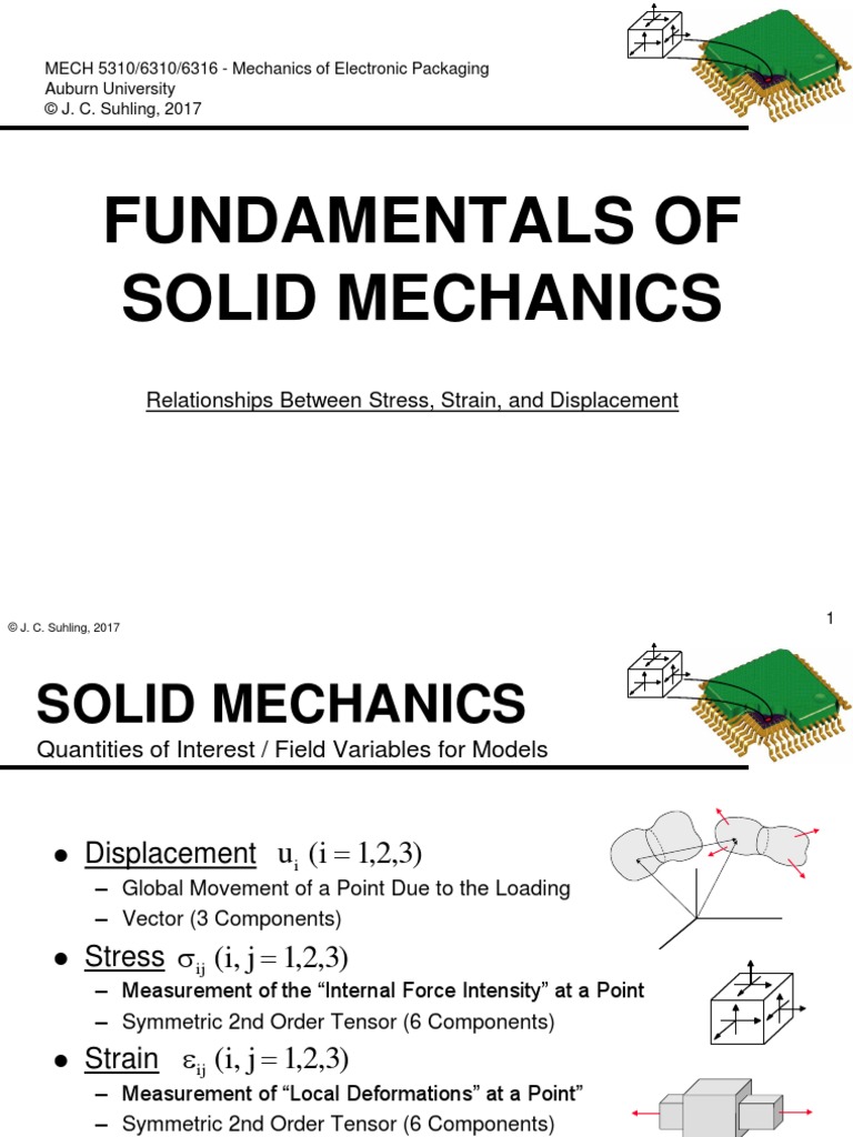 Lecture Packet 03 - Solid Mechanics Part 2 | PDF | Deformation ...