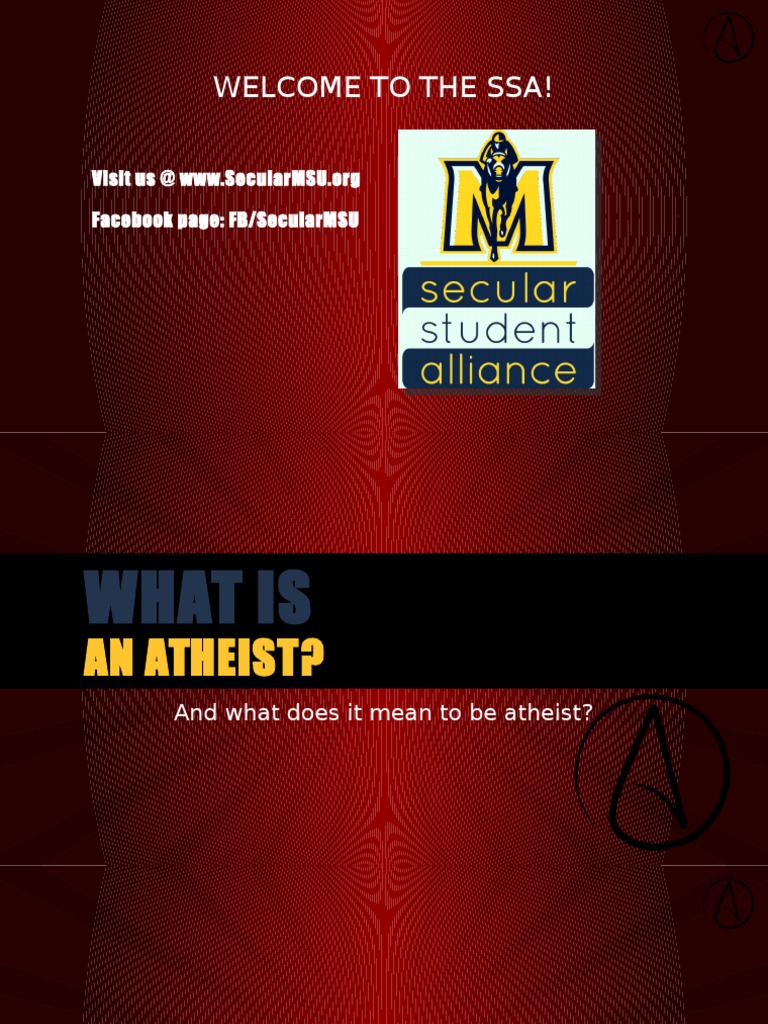 What Is An Atheist | PDF | Christian Apologetics | Atheism