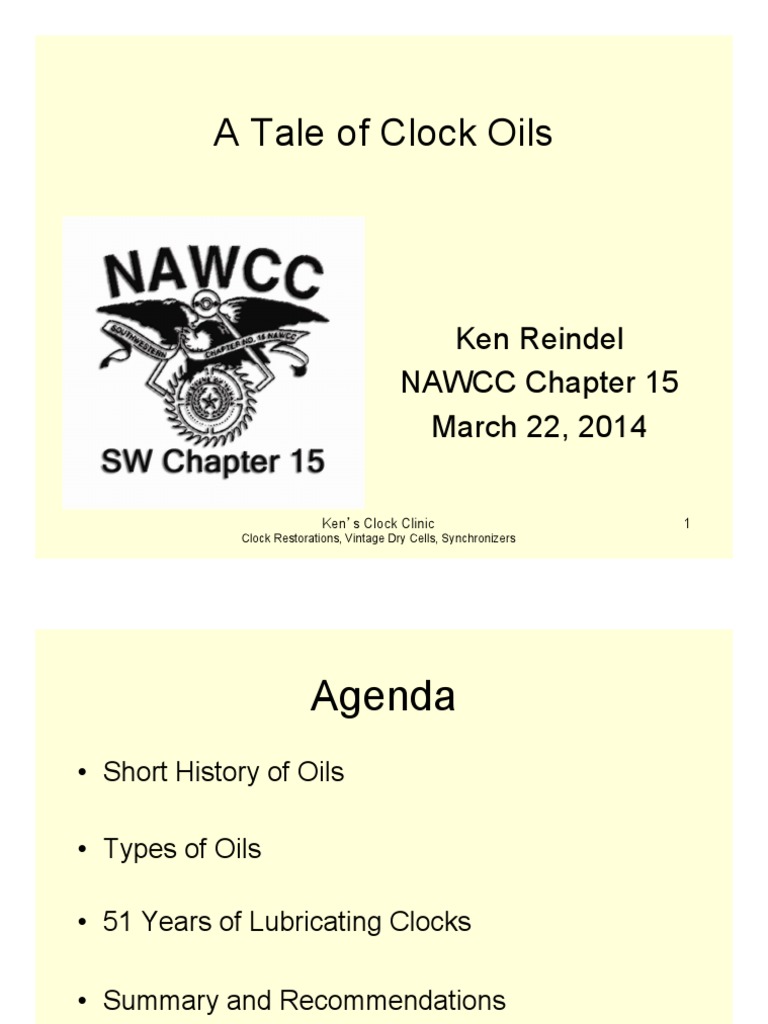 Clock Oils | Download Free PDF | Petroleum | Materials