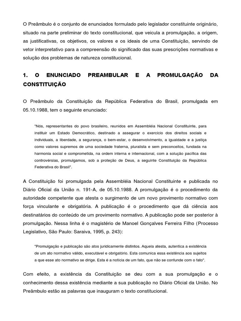 preambulo | Constituição | Federação