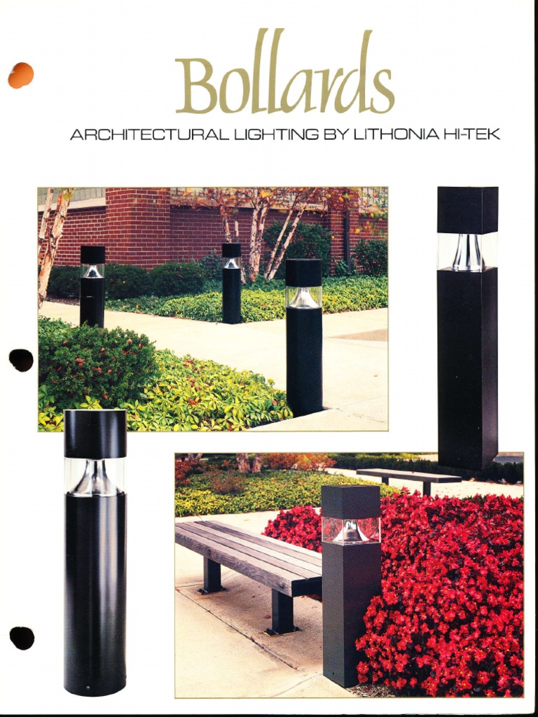 Lithonia Hi-Tek Bollard Lighting Guide | PDF | Lighting | Mirror