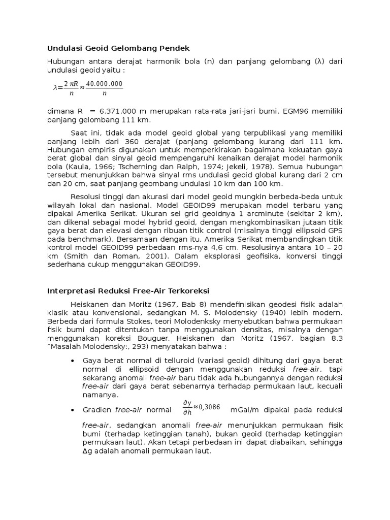 Geoid Tutorial 6-10 | PDF