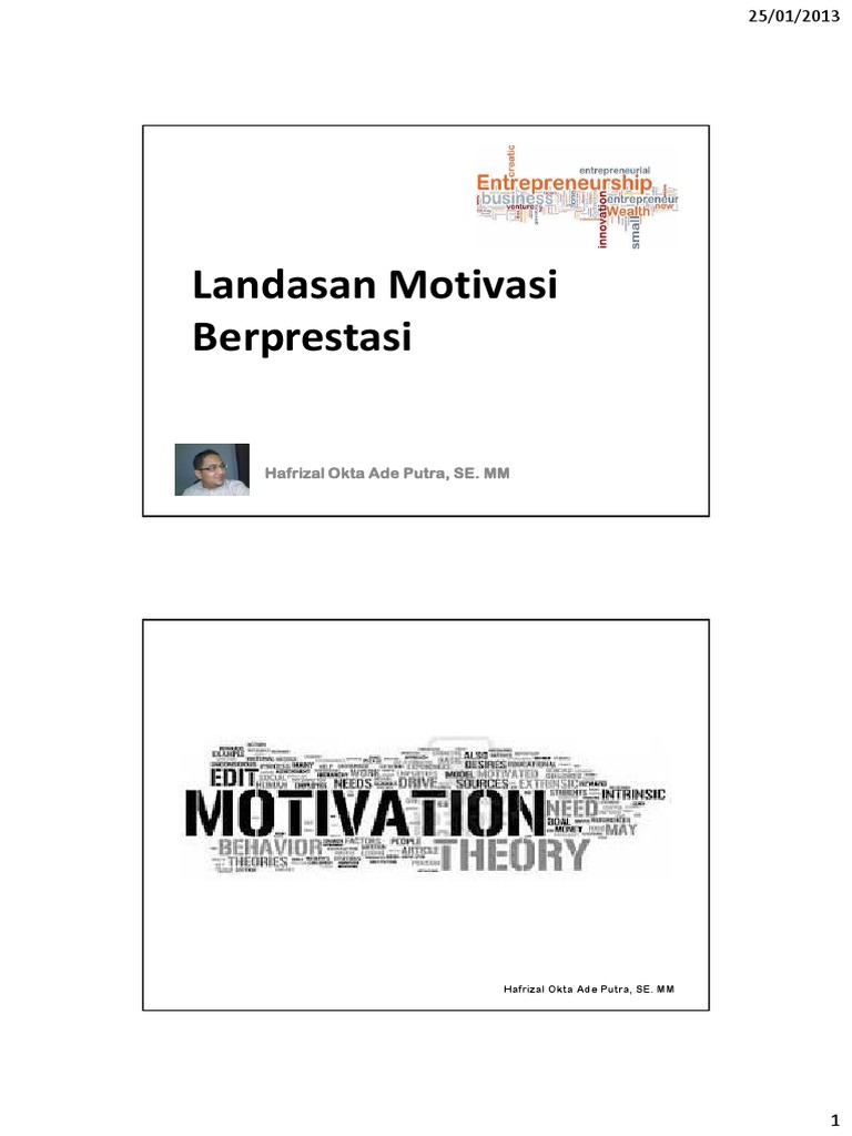 Landasan Motivasi Berprestasi | PDF