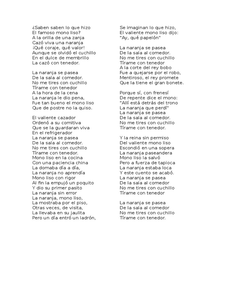 Twist Del Mono Liso | PDF | Poesía