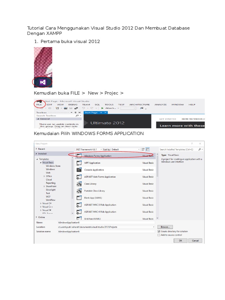 Tutorial Cara Menggunakan Visual Studio 2012 Dan Membuat Database ...