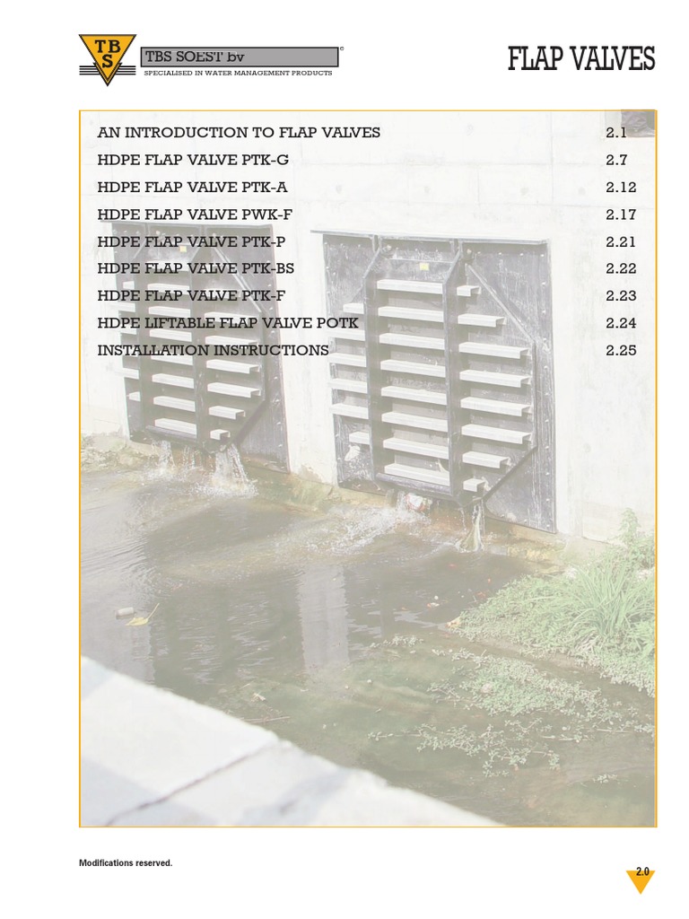 Chapter 2 Flap Valves | PDF | Valve | Pump